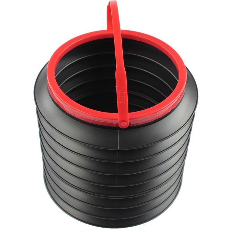 22cm x 18cm Black Multifunctional Magic Car Container Barrel Trash Bin ...