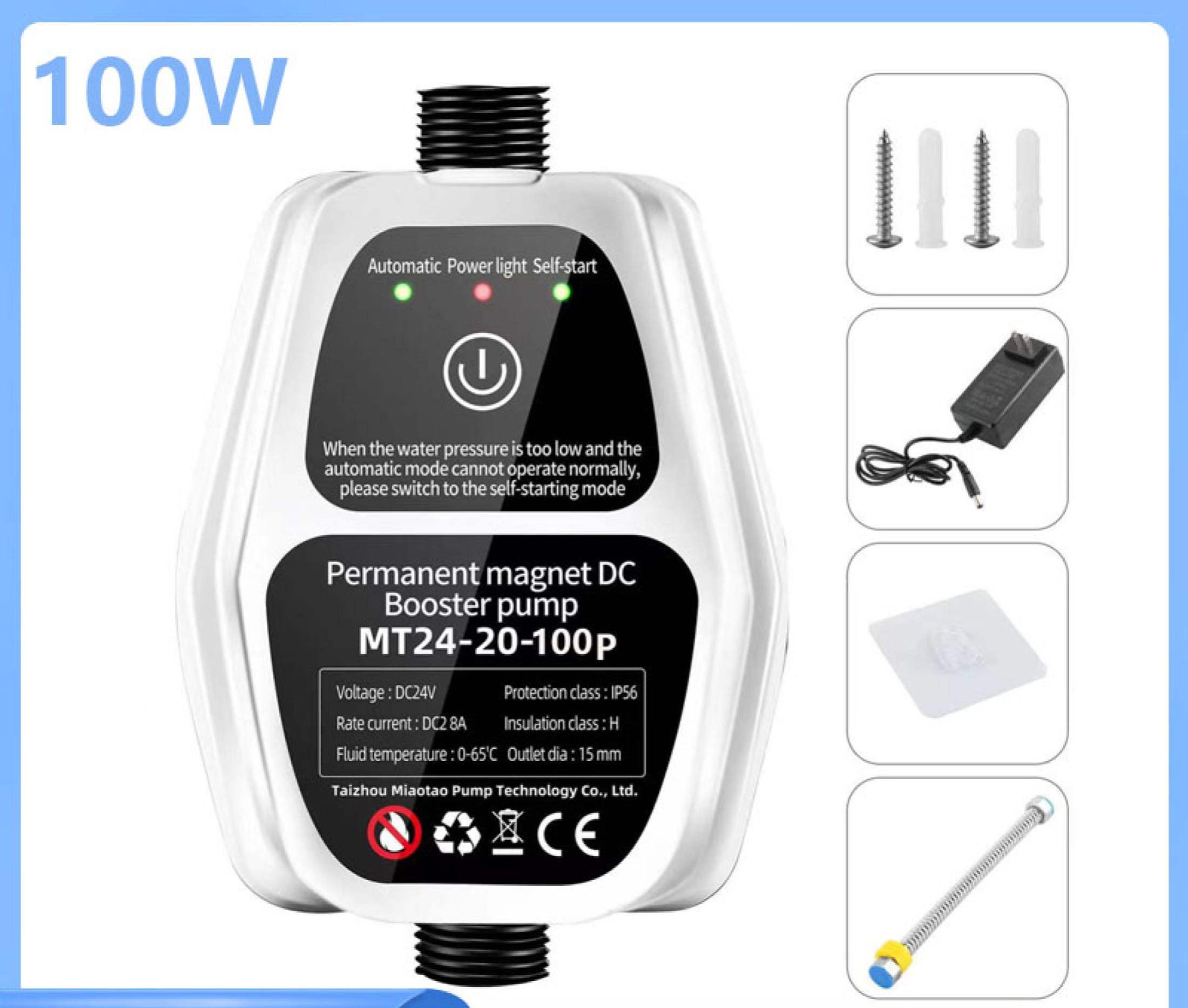 [COD] Booster Pump Home Twin Shower 100W 120W 150W 24V Hot Water High ...