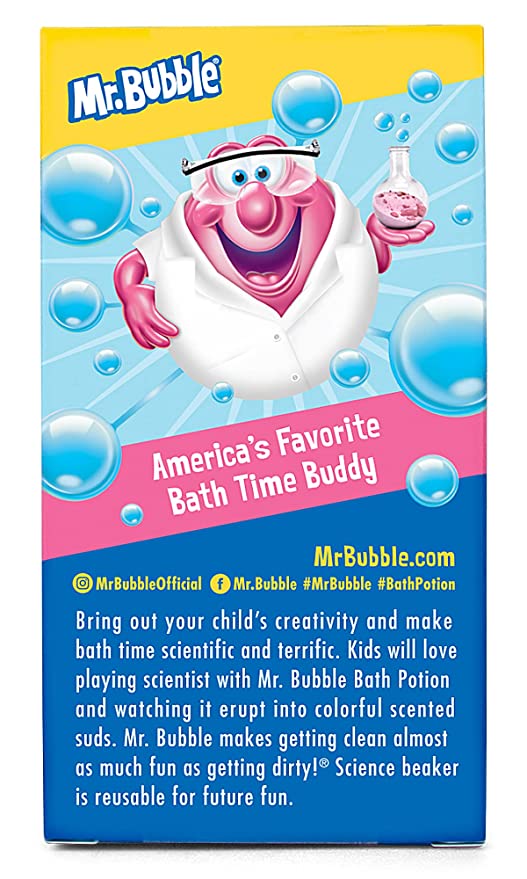 Mr. Bubble Kids Bath Bomb Potions - Colorful Fizzy Fun - Cool Foam and ...