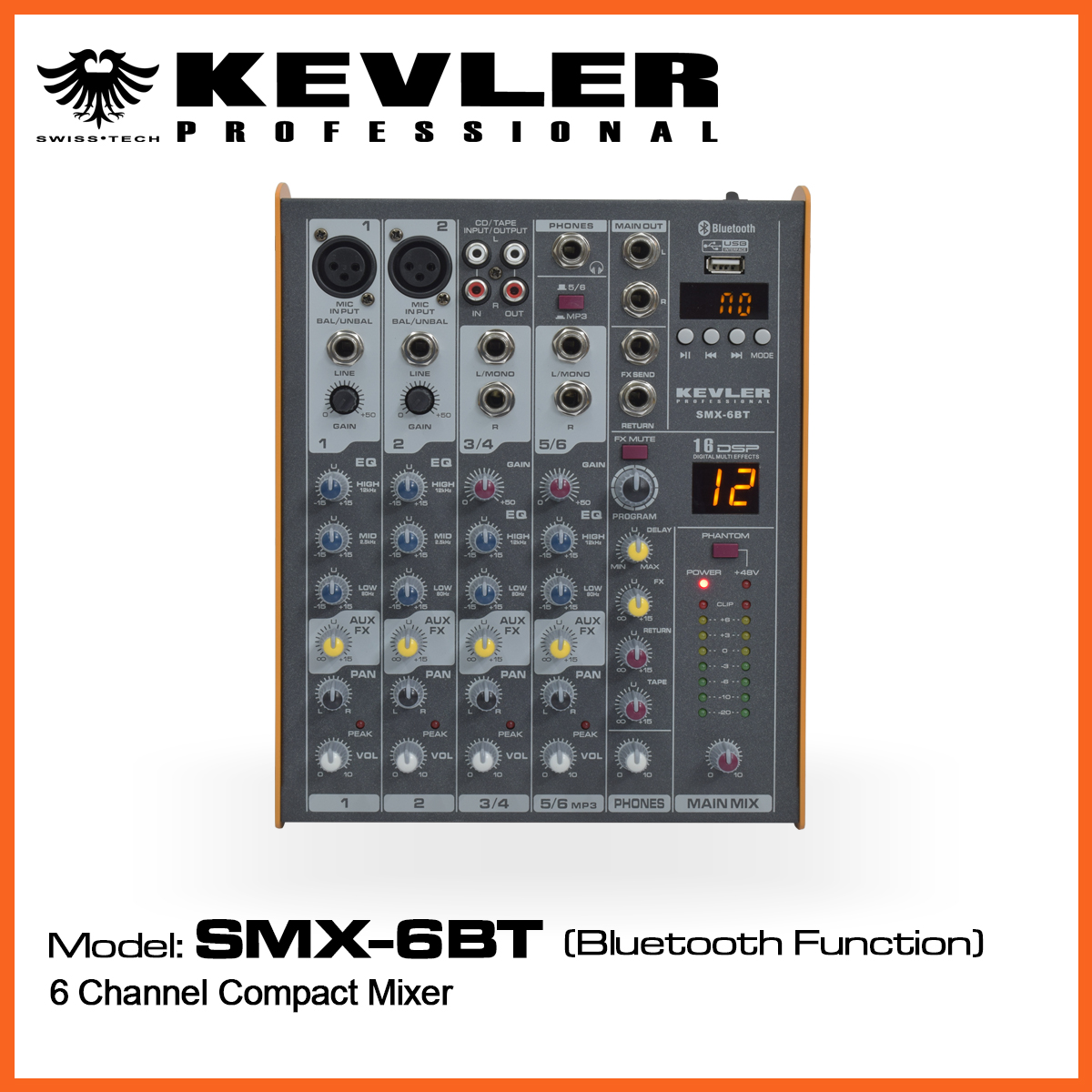 Kevler Professional SMX-6BT Mixer | Lazada PH