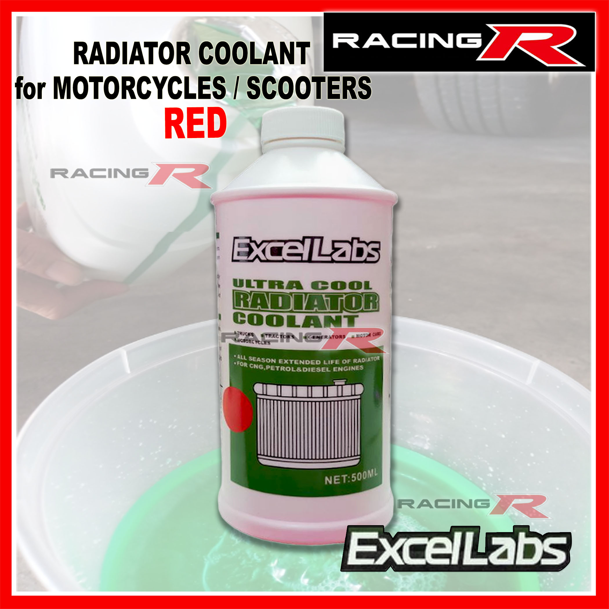 Ultra Cool Radiator Coolant for Motorcycle / Scooters 500ml - ExcelLabs ...