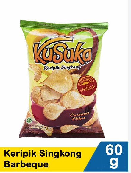 Indonesian Cassava Chips Kusuka Brand Keripik Singkong BBQ 100% Authentic Original Indonesia ...
