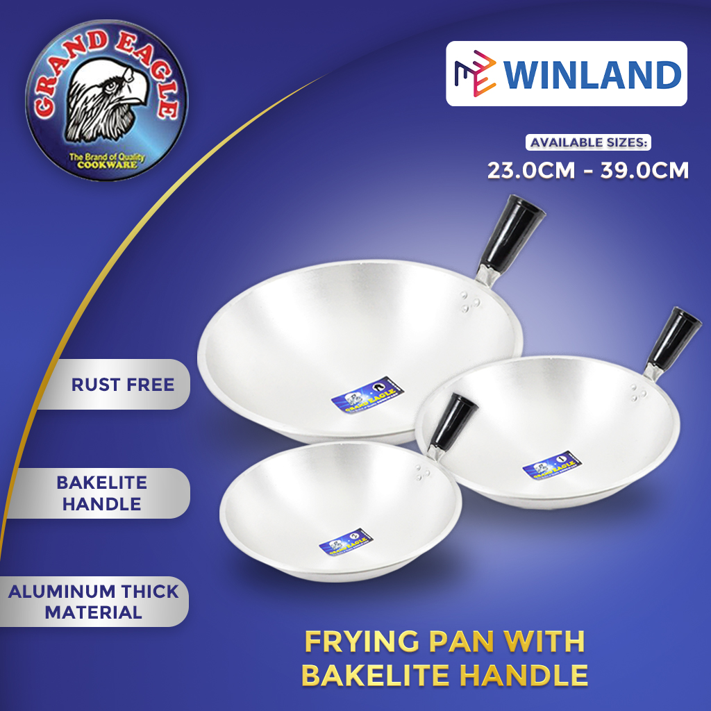 Grand Eagle by Winland Cookware Thick Aluminum Kawali Frying Pan with ...