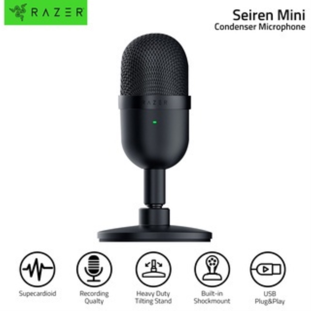 Original Razer Seiren Mini Microphone USB Condenser Ultra-Compact ...