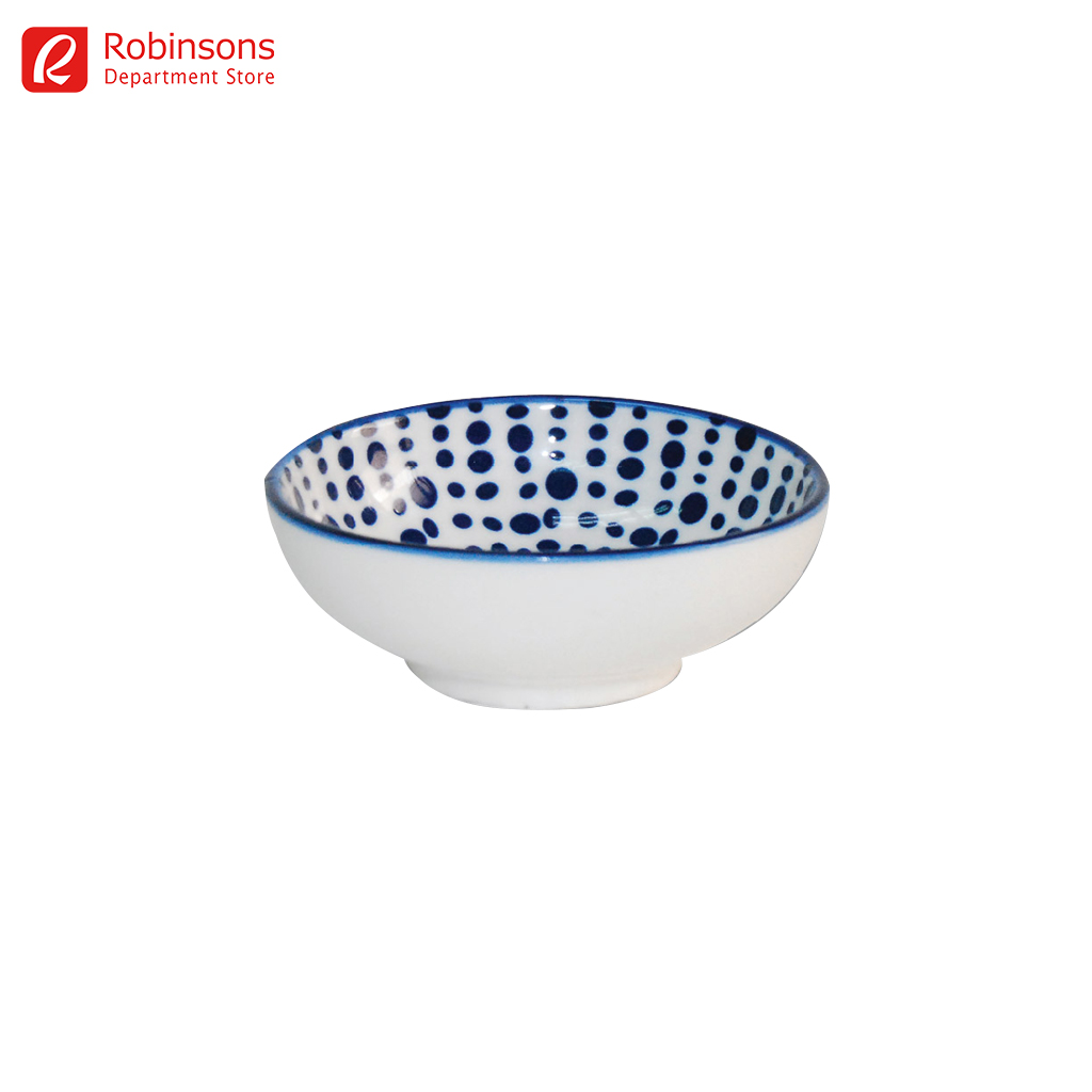Dinner Essentials Blue Dotted Sauce Plate 3.125 inches | Lazada PH