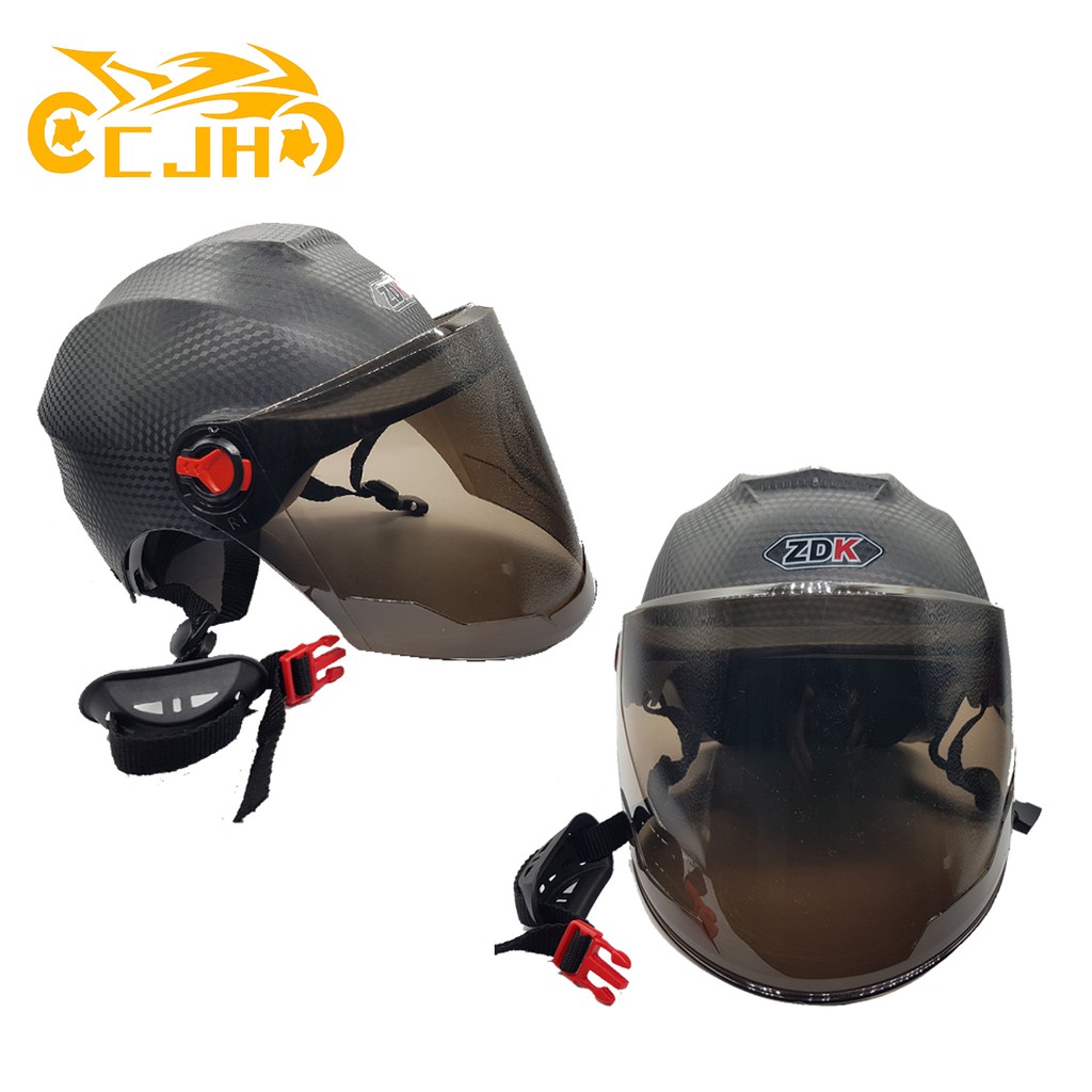 【new】 Cod Motorcycle Half Face Helmet With Big Visor | Lazada PH