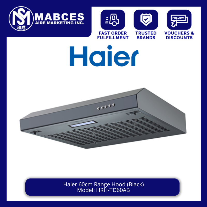 Haier 60cm Range Hood (Black) HRH-TD60AB | Lazada PH