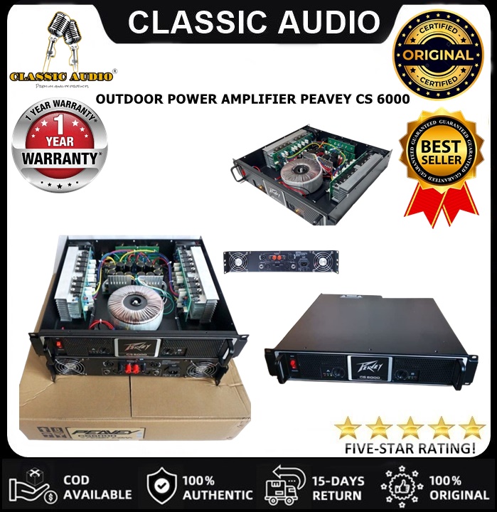 CLASSIC AUDIO OUTDOOR POWER AMPLIFIER PEAVEY CS 6000 (ORIGINAL) | Lazada PH