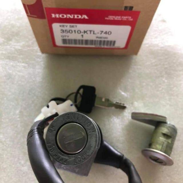 Ignition switch set/Key set Xrm 125/Xrm 110/Wave 100 Honda Genuine ...