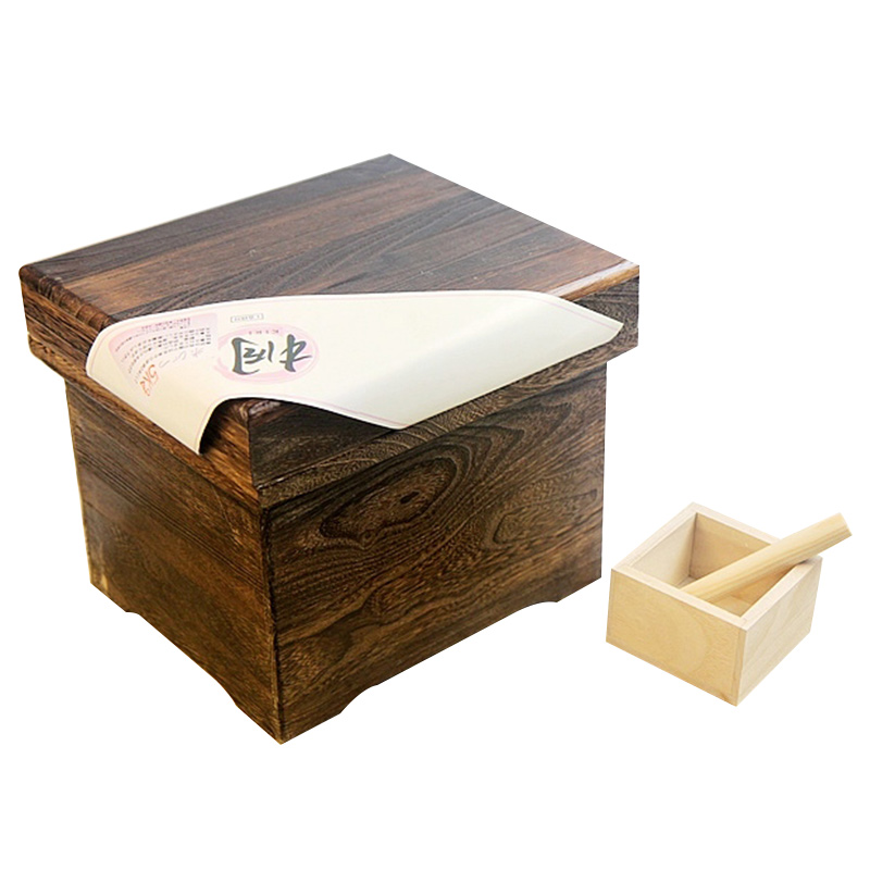 Rice Bucket Household Solid Wood Japanese Rice Storage BoxRice box ...