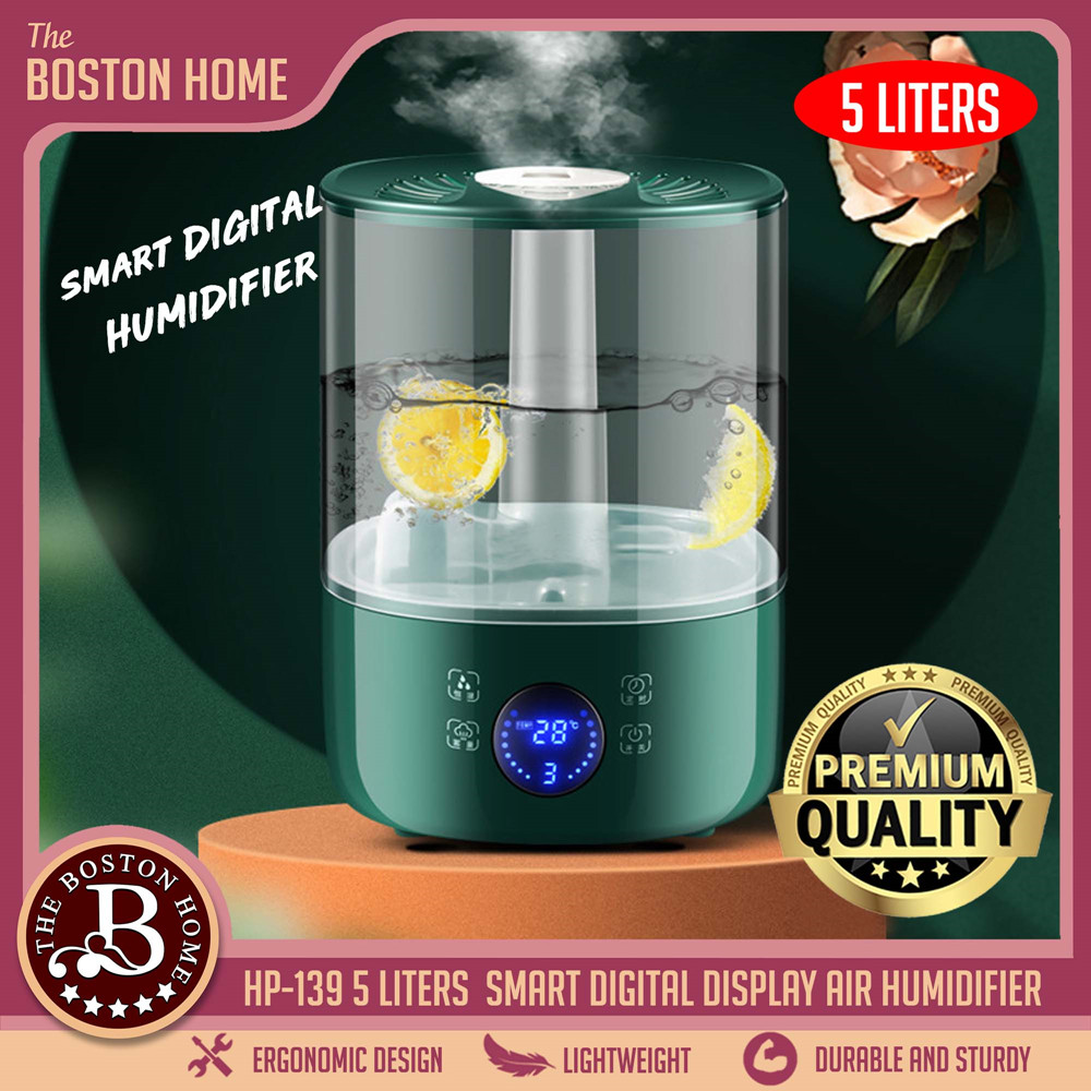 Boston Home 5L Ultrasonic Touch Screen Aroma Diffuser Air Humidifier ...