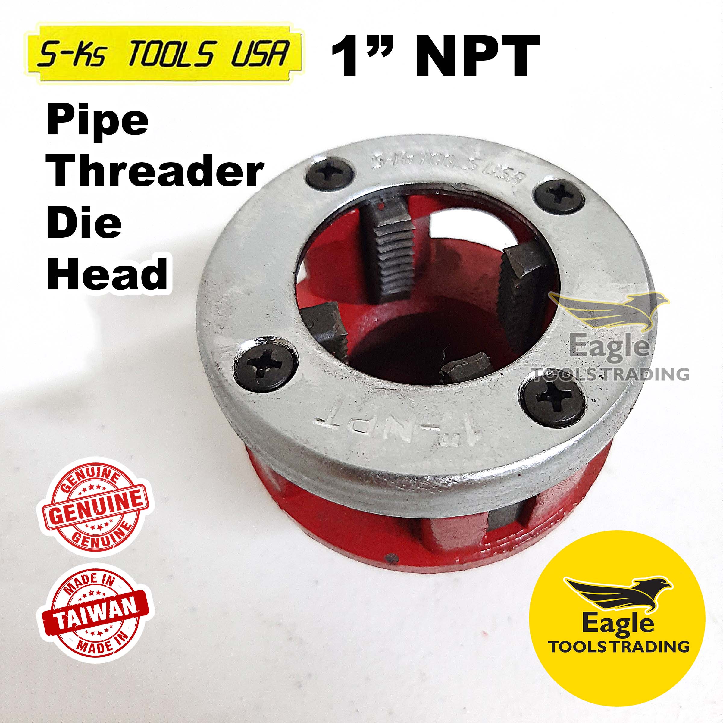 1 inch Die Threader Head Sks Tools USA | for G.I. Pipe | Die Threader ...