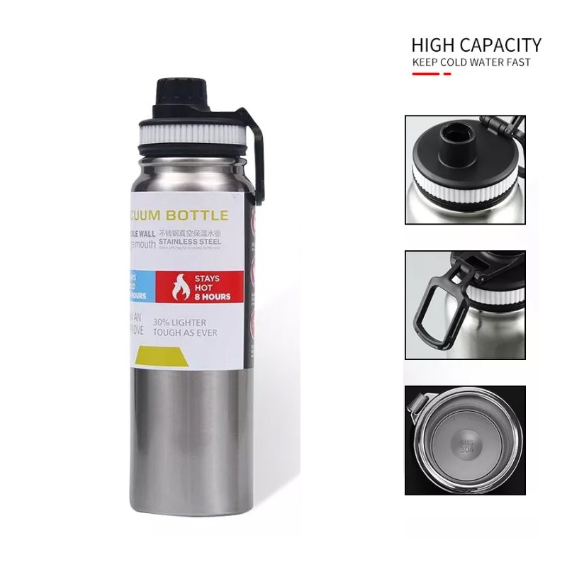 STUDIOVIX 800ml/1 Liter Thermo Flask Double Wall Vacuum Insulated Stainless Steel Water Bottle ...