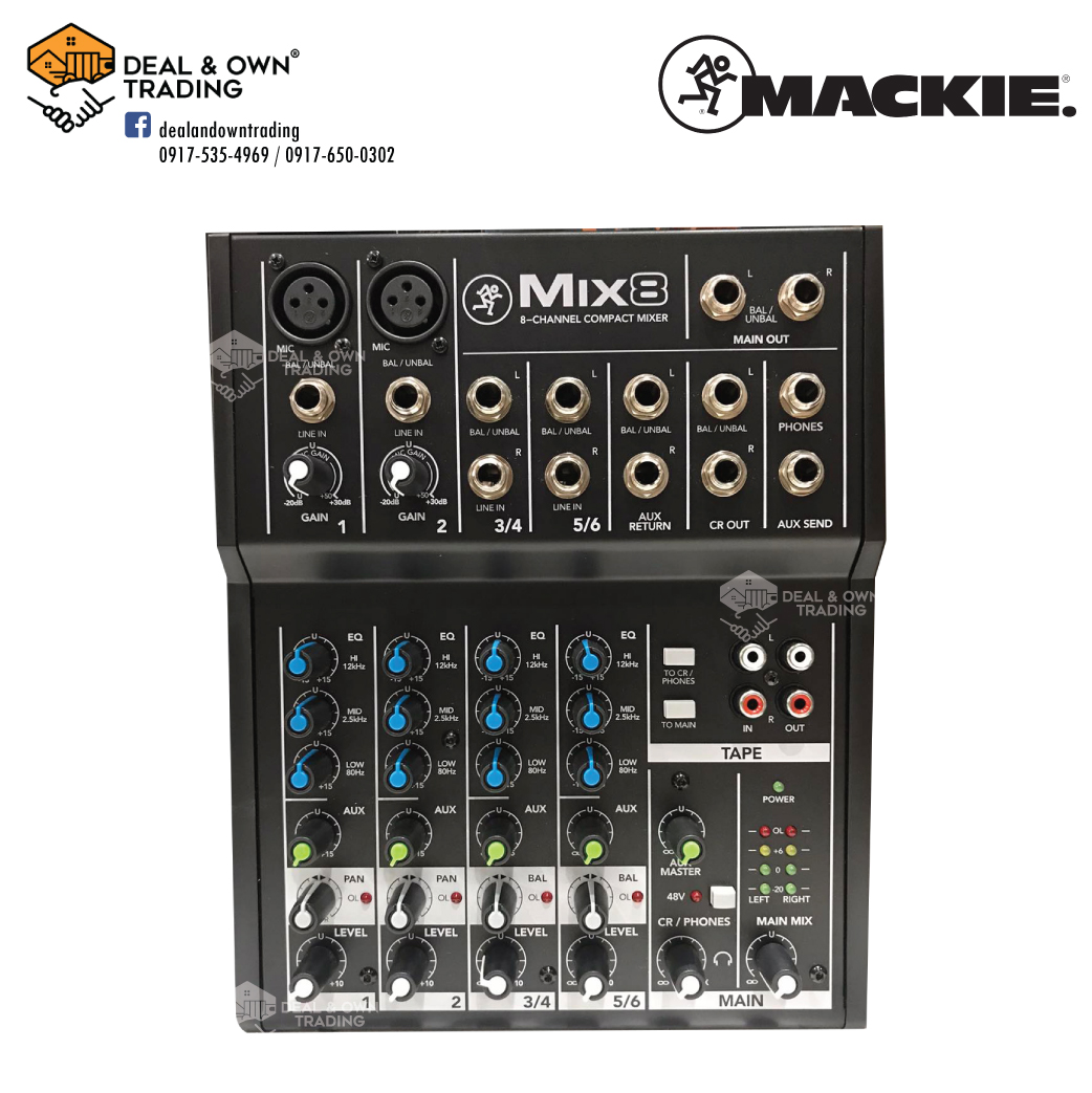 Mackie Mix8 8-channel Compact Mixer | Lazada PH
