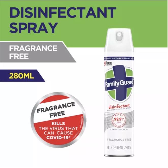 FamilyGuard Disinfectant Room Multi-Surface Spray Aerosol (Fragrance ...