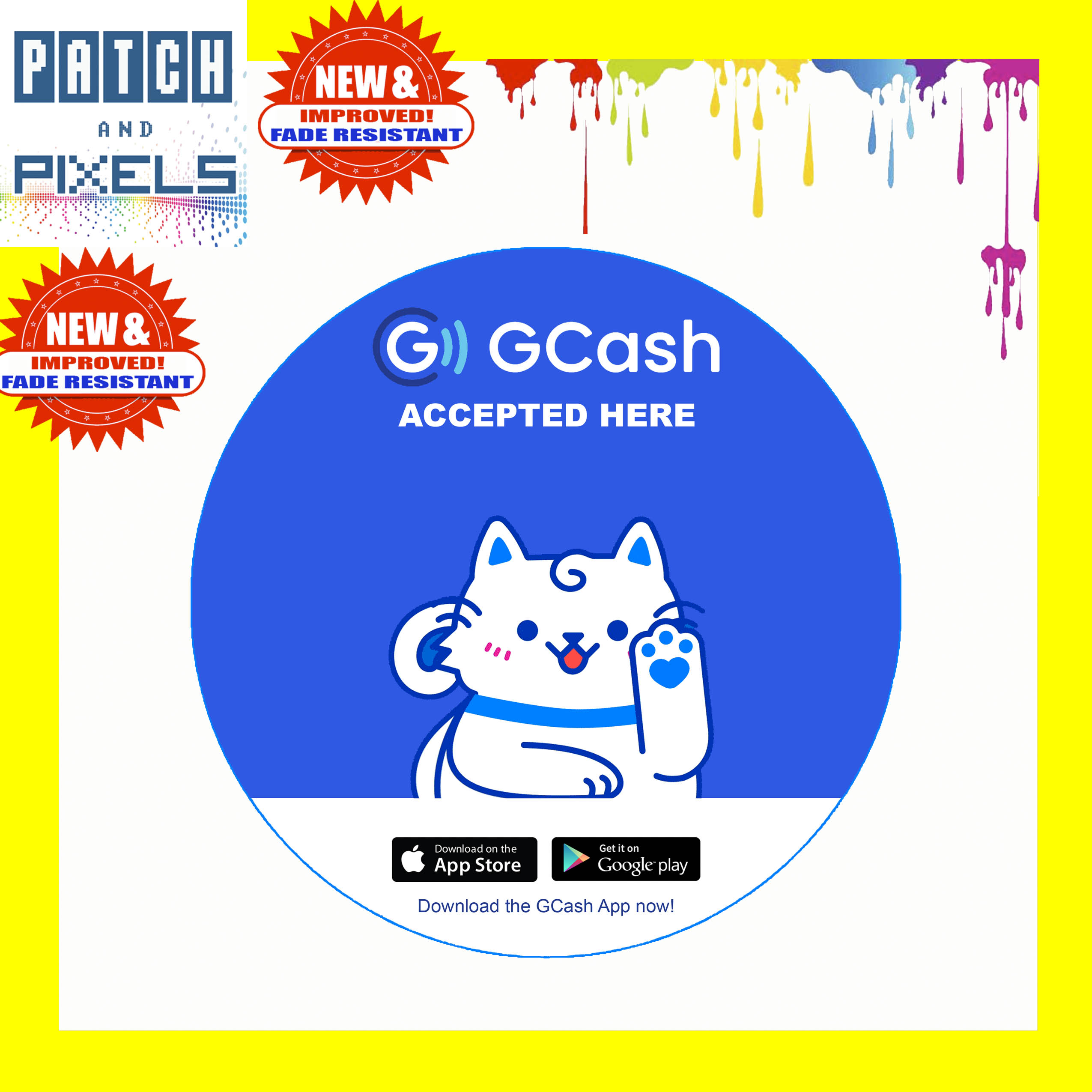 GCash Accepted Here Sticker Waterproof | Lazada PH
