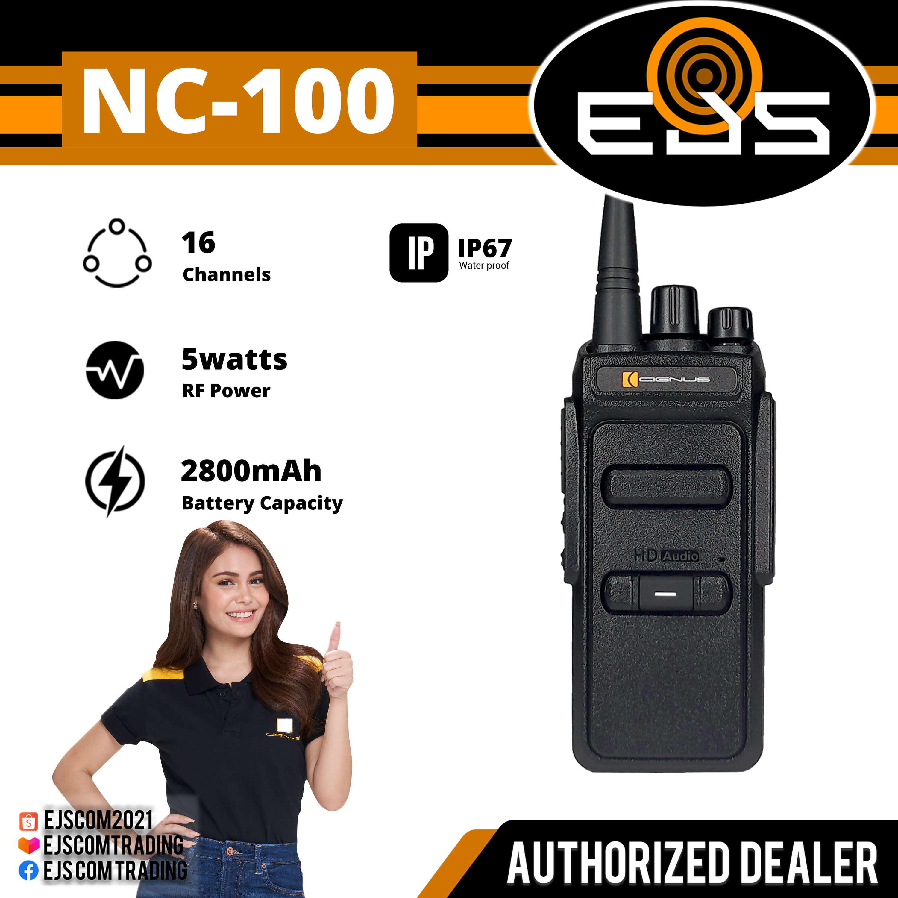 CIGNUS NC100 single band portable (the first analog noise cancelling ...