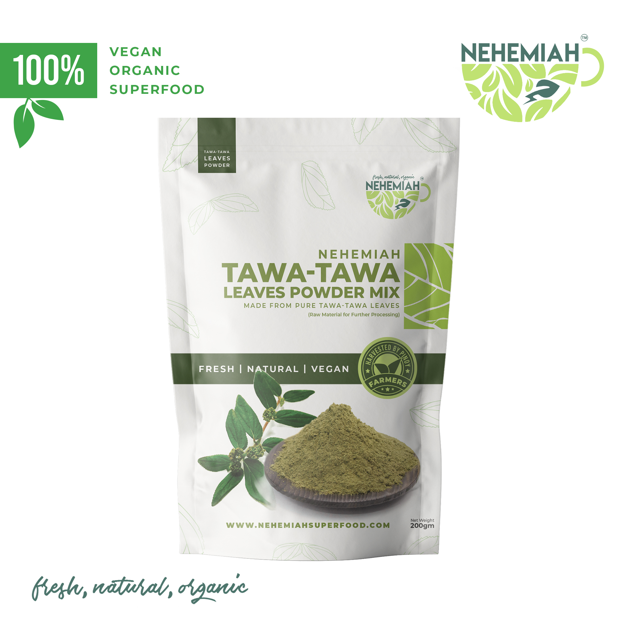 100% Natural Pure Tawa-tawa Tawa tawa Plant Leaves Powder Tea Herbal ...