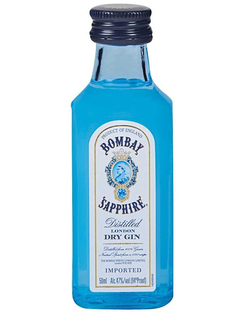 MINI BOMBAY SAPPHIRE DISTILLED LONDON DRY GIN VAPOUR INFUSED - 50 ML ...