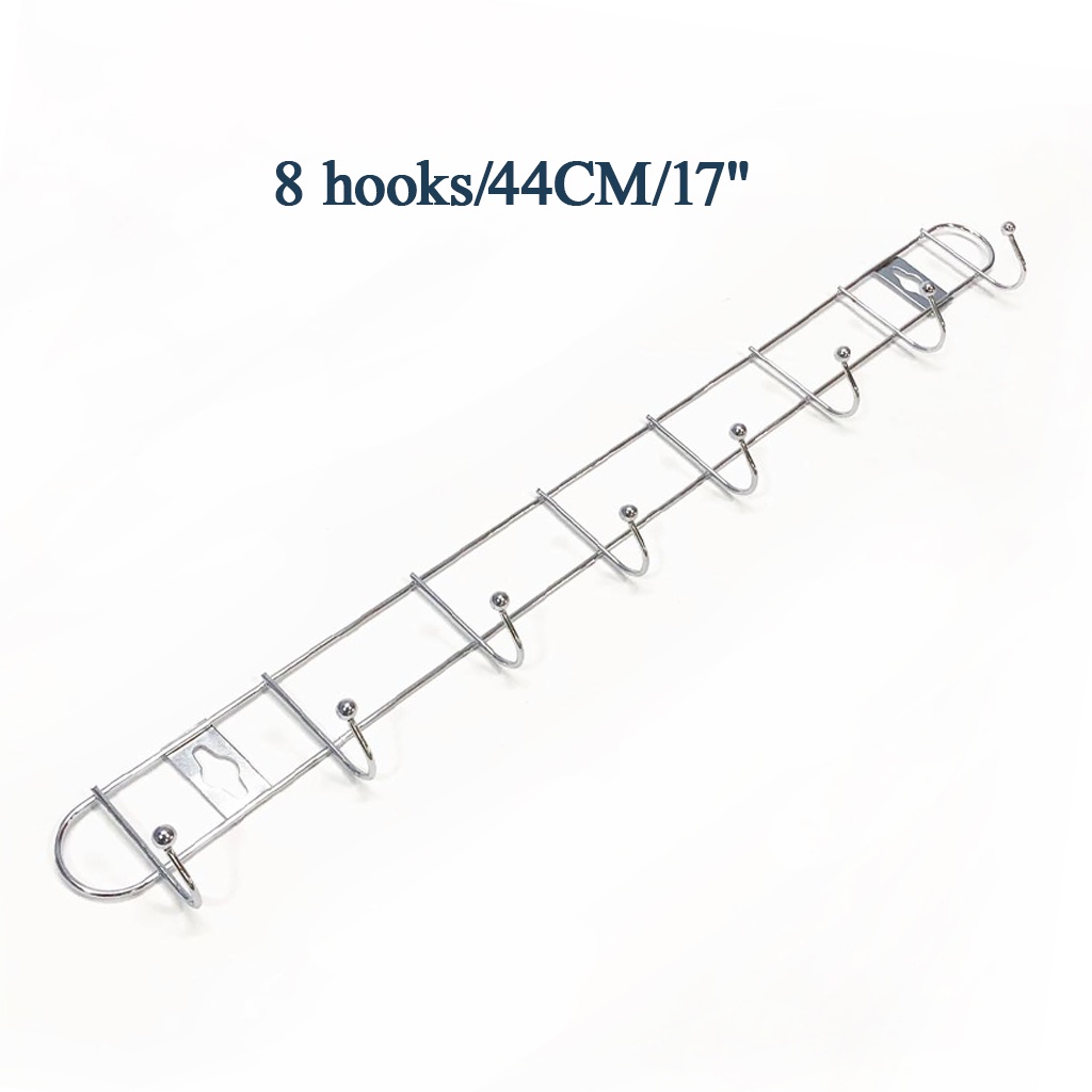 Stainless steel hook Bathroom Kitchen Organizer Hanger hook 6/8/10 hook ...