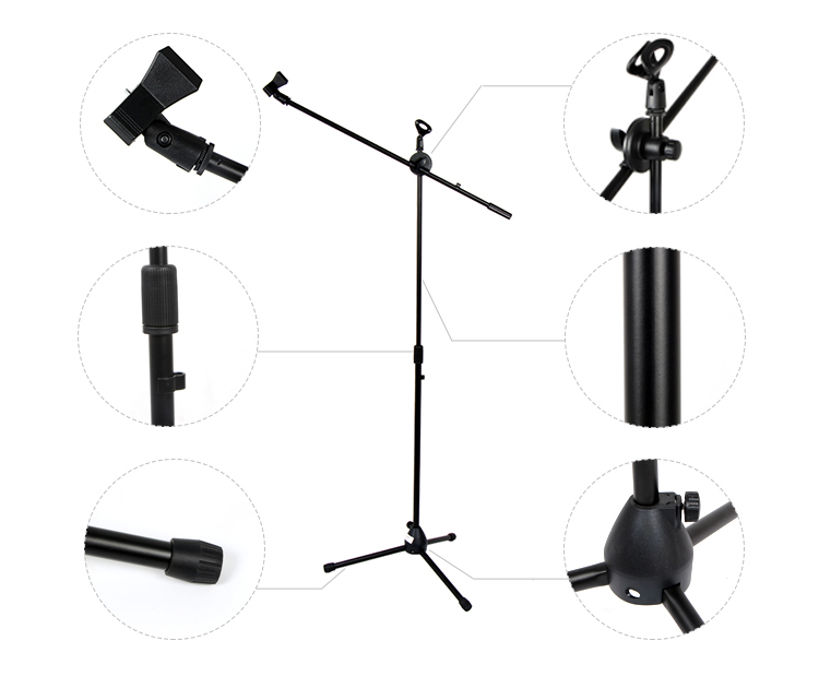 SOKC MV103 Mic Stand 360 Degree Rotating Adjustable Recording ...