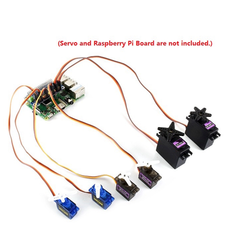 16-CH 12-Bit PWM Servo Motor Driver Module Shield Expansion Board HAT for Raspberry Pi RPI Zero ...