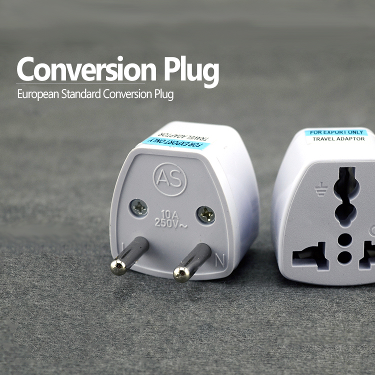 EC041 European Standard Flat Power Plug Adapter 2pin | Lazada PH