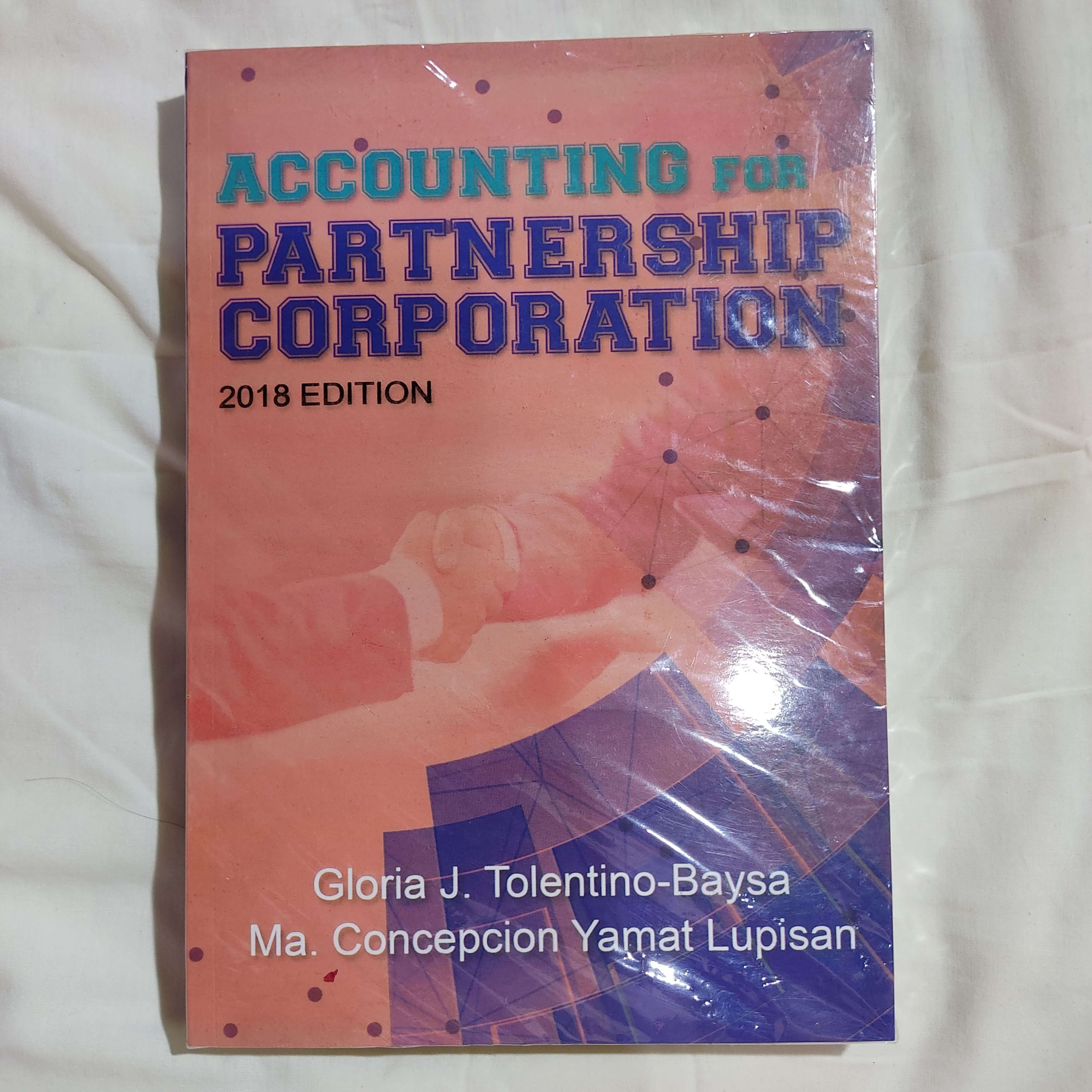 Accounting For Partnership Corporation 2018 Edition by Baysa and ...