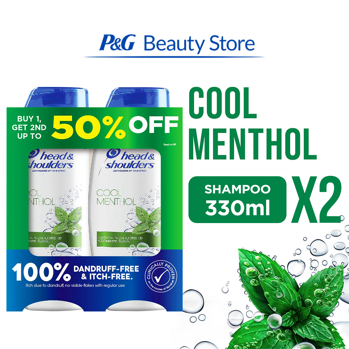 H&S Shampoo Cool Menthol 330ml BOGO - 50% Off | Lazada PH