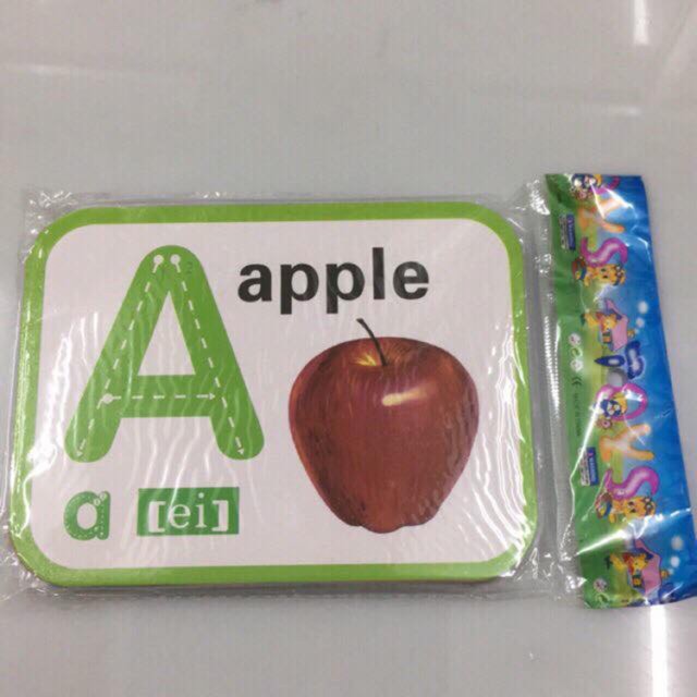 Learning Toys Educational Tools Kids Alphabet / Numbers Flash Cards ...