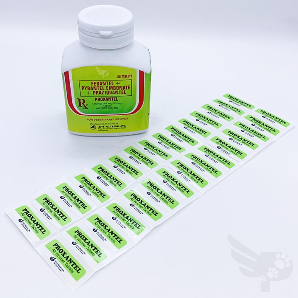 Proxantel tablet - sold per 5 tablets - Dewormer for Pets ...