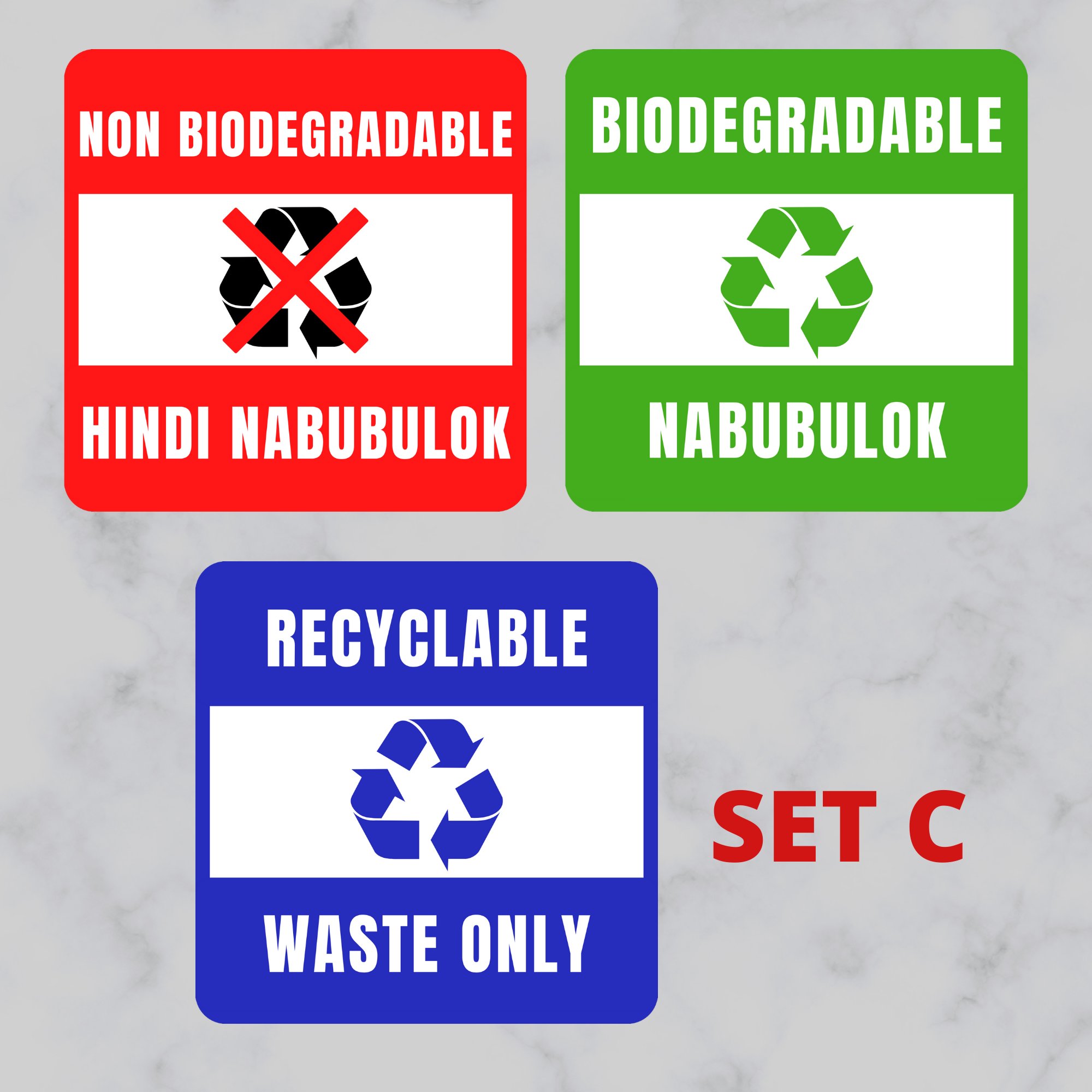 Garbage Room Sign Sticker - Waterproof 8in x 8in | Lazada PH