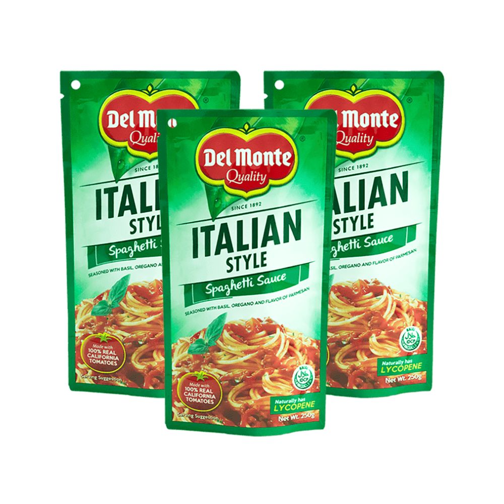 Del Monte Italian Style Spaghetti Sauce 250g- Pack of 3 | Lazada PH