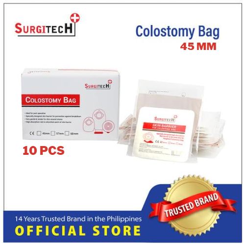 10 pcs Surgitech Colostomy Bag 45mm | Lazada PH