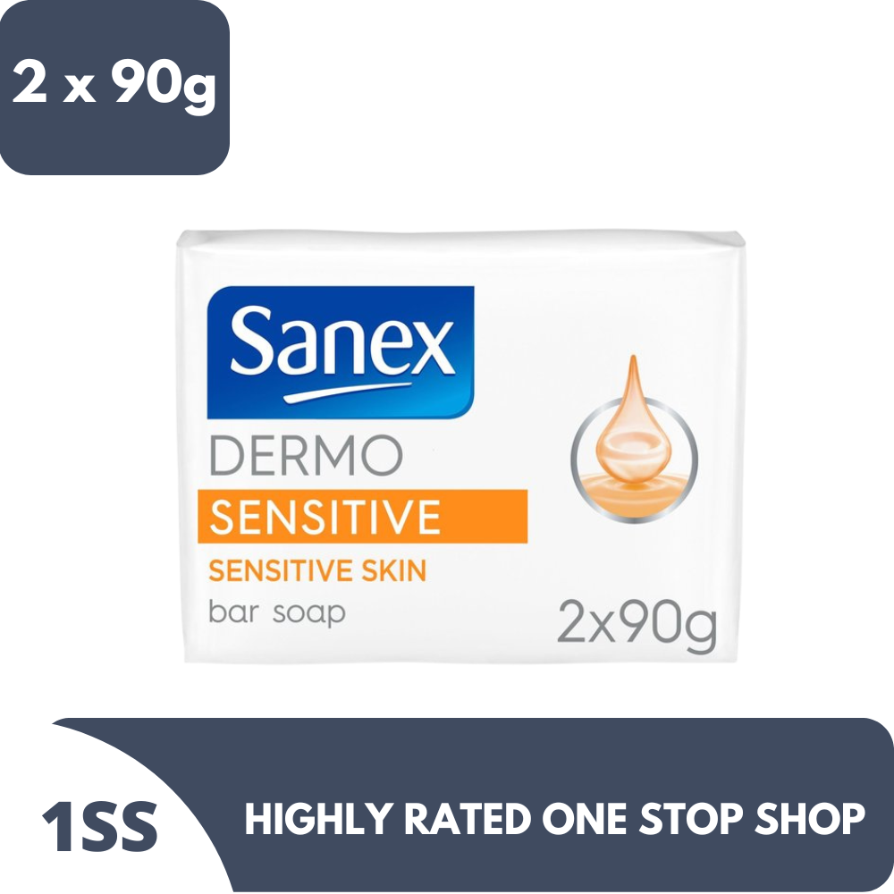 Sanex Dermo Sensitive Skin Hypoallergenic Bar Soap 2 x 90g | Lazada PH