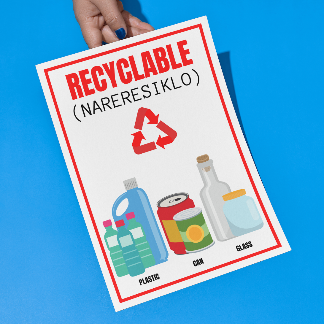 SECRET NEST Segregation Trash Bin Label Laminated Vinyl Sticker | Lazada PH