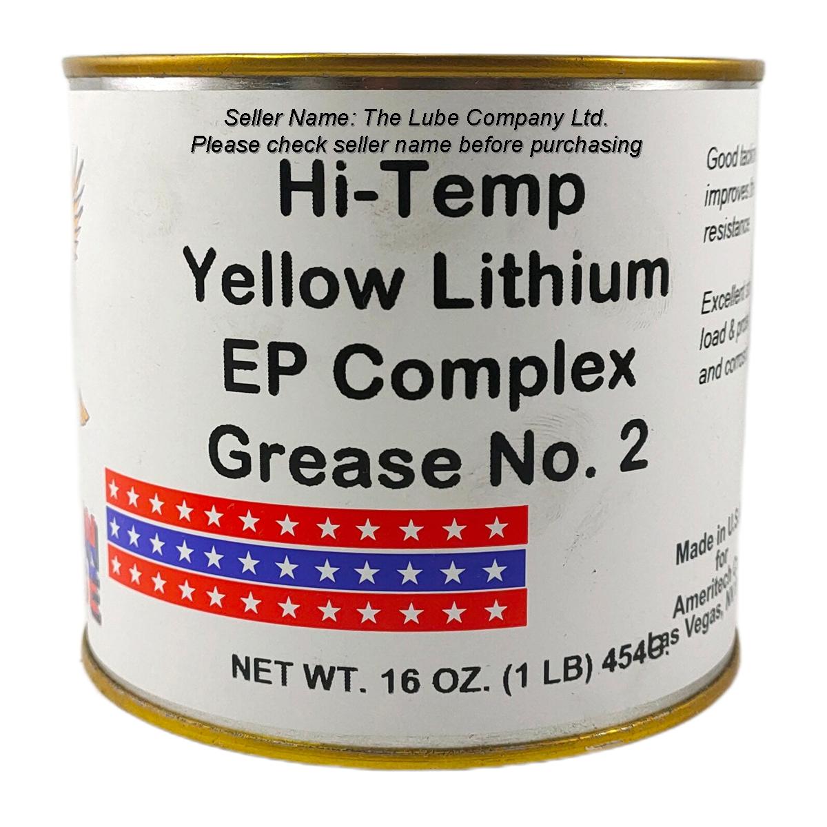 American Grease Hi-Temp Yellow Lithium EP Complex Grease No.2 454g ...