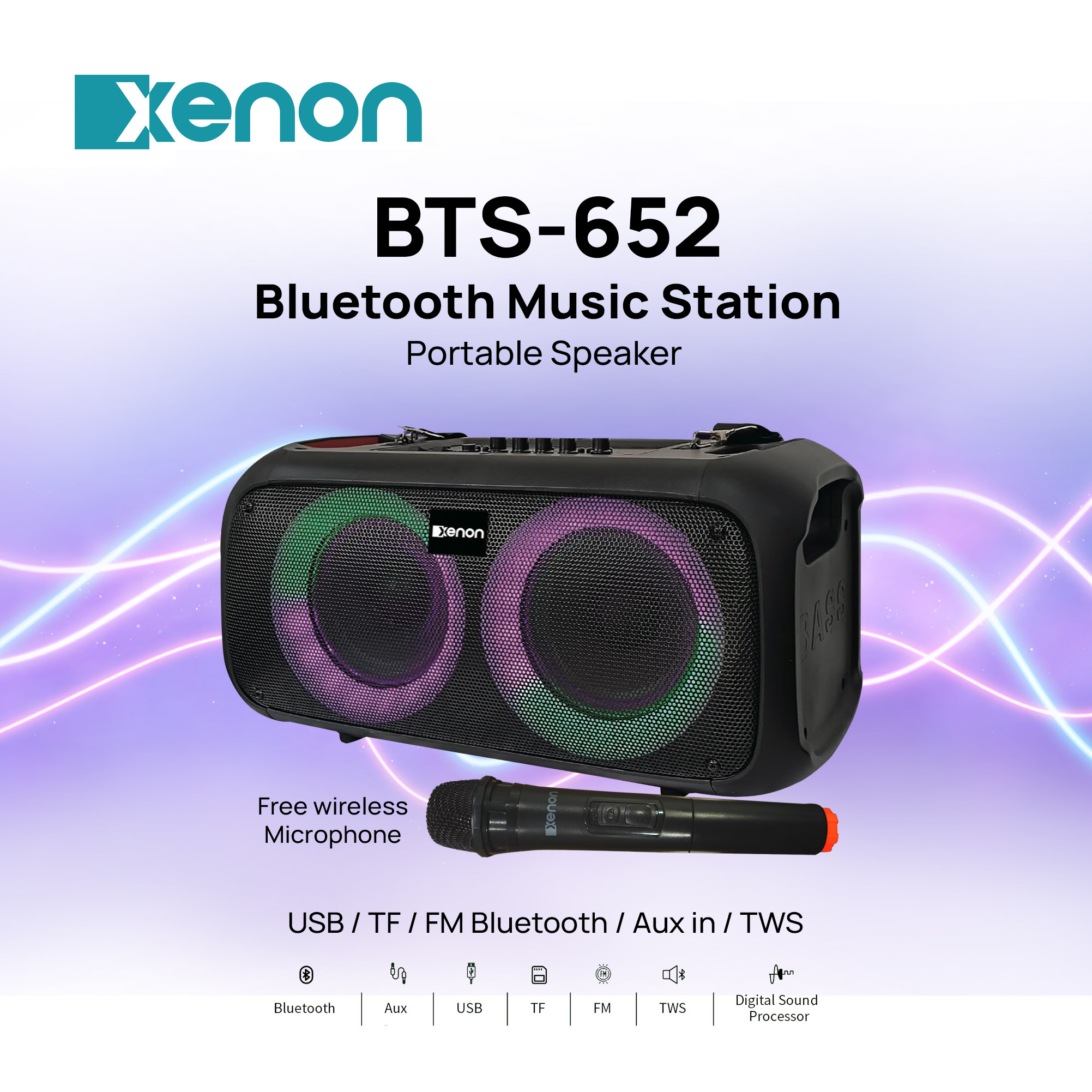PORTABLE BLUETOOTH SPEAKER BTS-652 | Lazada PH