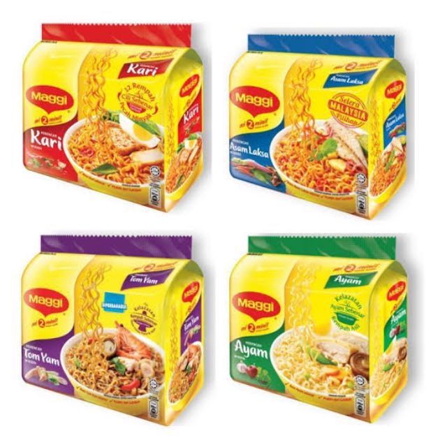 Maggi Kari/Maggi Tom Yam/Maggi Ayam/Maggi Asam Laksa/Maggi Sup Tulang ...