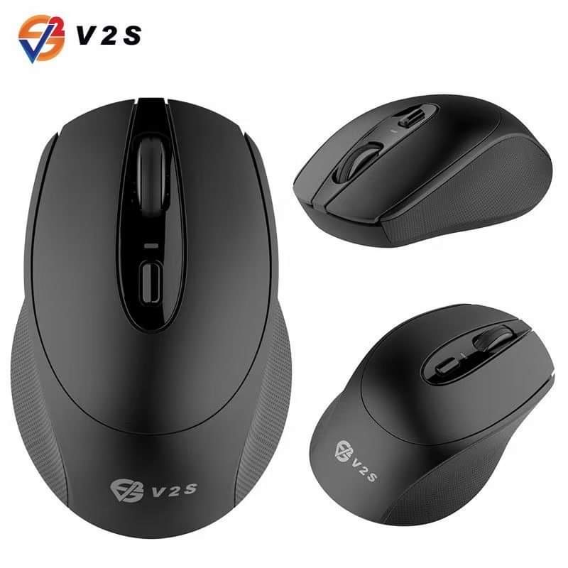 V2S WM201 Wireless Mouse Battery Operated Mouse for PC/Laptop/IPad ...