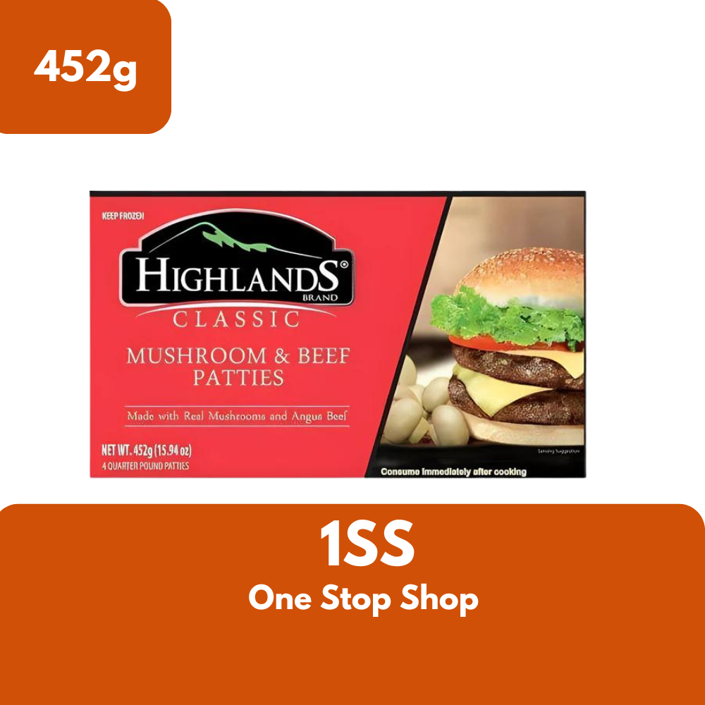Highlands Classic Mushroom and Beef Patties 452g | Lazada PH
