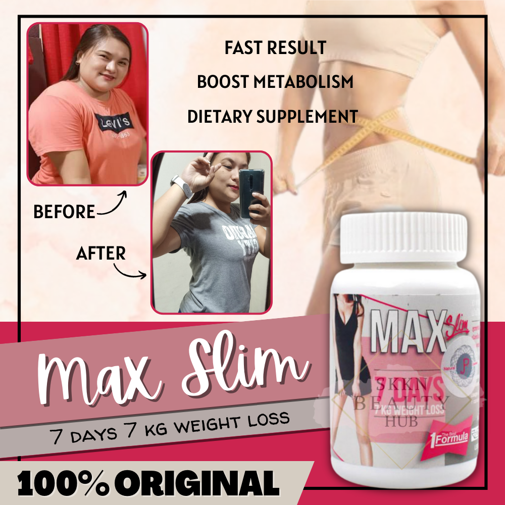 Authentic Max Slim 7 Days Best Formula For Weight Loss Supplement Made ...