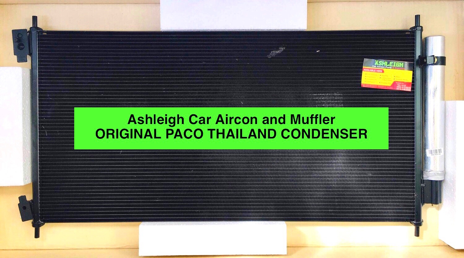 Honda City 2009 Condenser Original Paco brand Car aircon parts quality ...