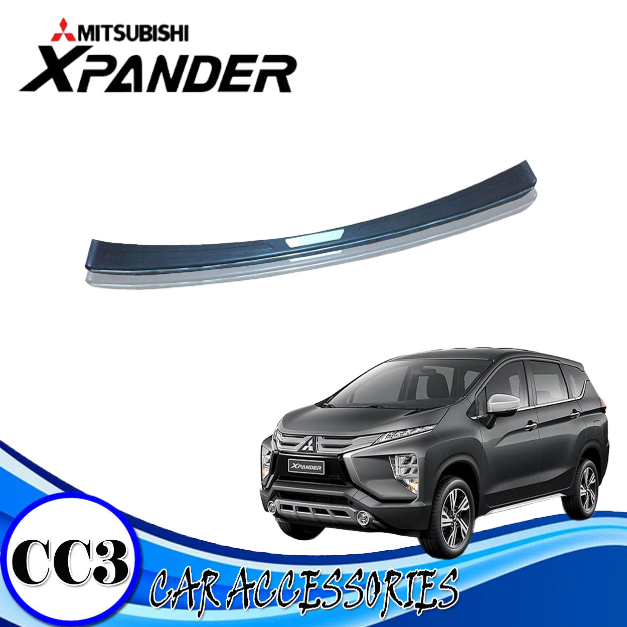 Mitsubishi Xpander Rear Bumper Guard Step Sill Stepsill | Lazada PH