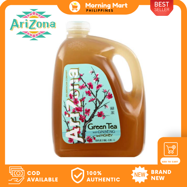 AriZona Green Tea with Ginseng and Honey 3.78L | Lazada PH