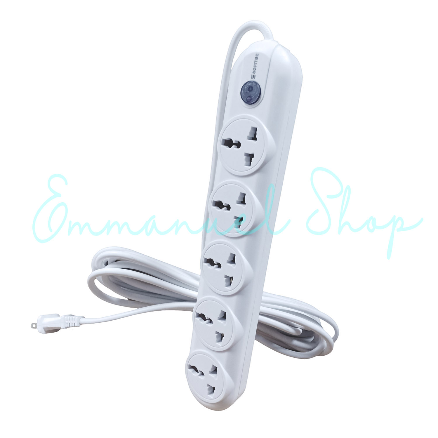 Universal Outlet Power Strip 5 Socket Power Extension US Plug 5Meters ...