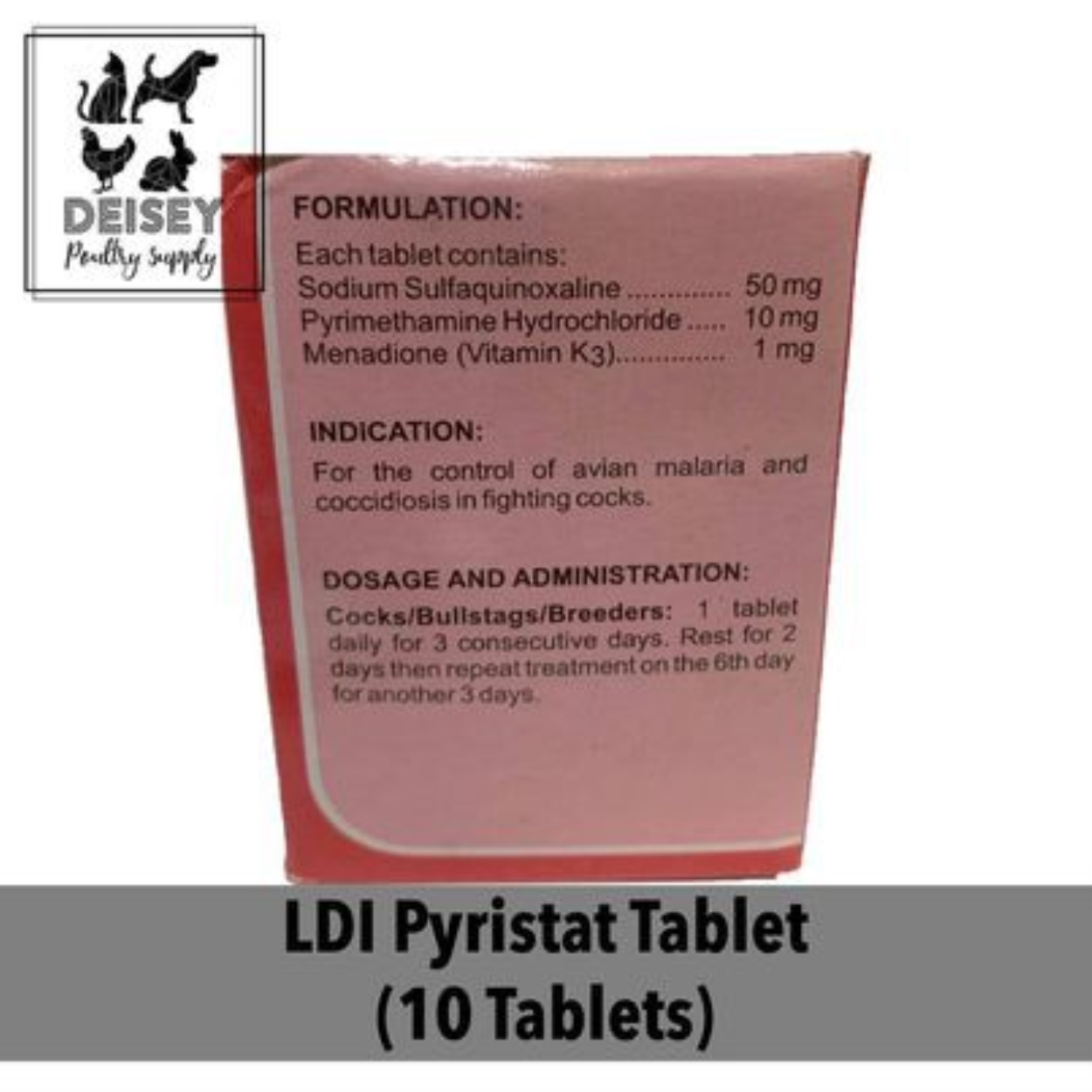 LDI Pyristat Tablet for gamefowl (10 Tablets) | Lazada PH