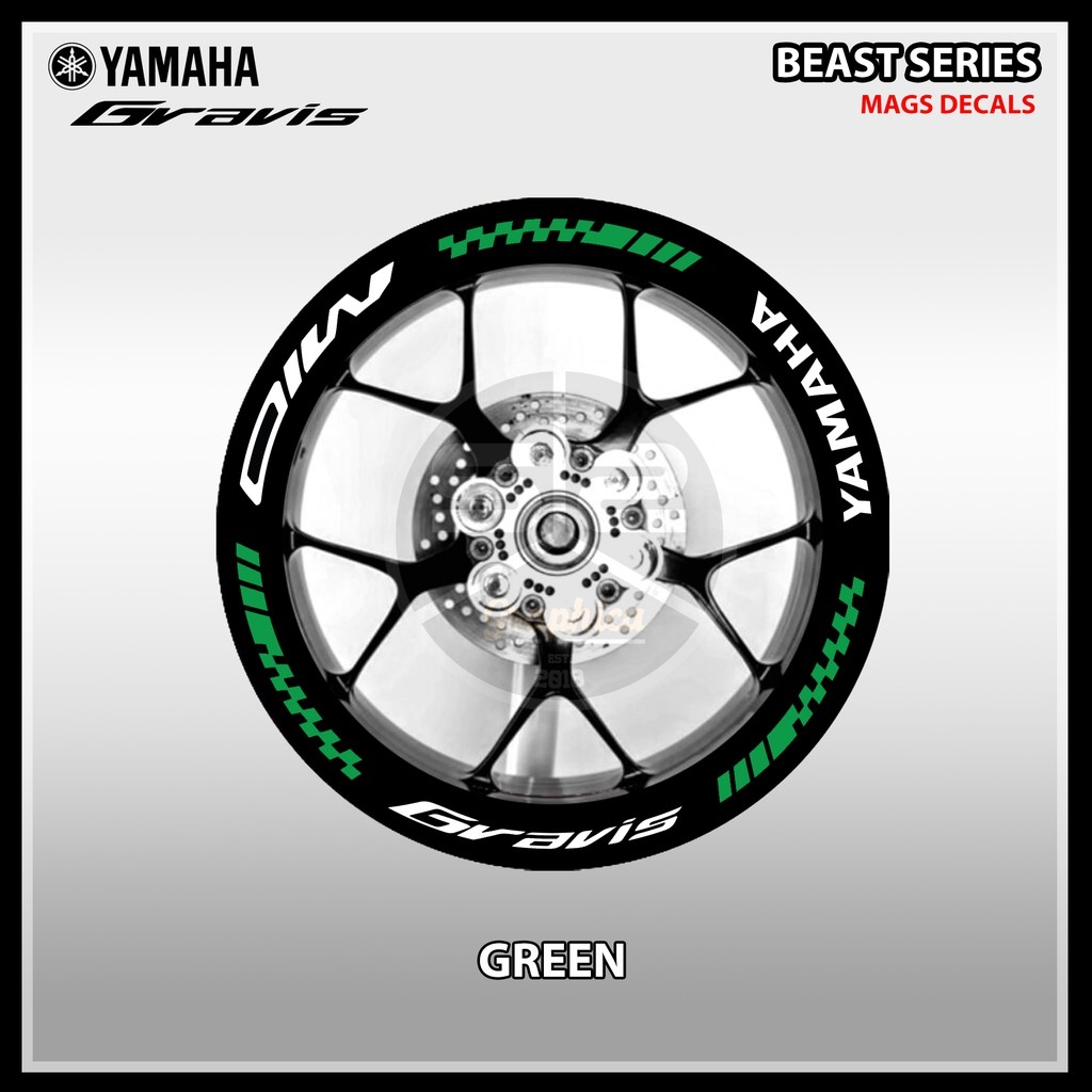 LEMP Yamaha Mio Gravis - Mags Decals - Beast Series | Lazada PH