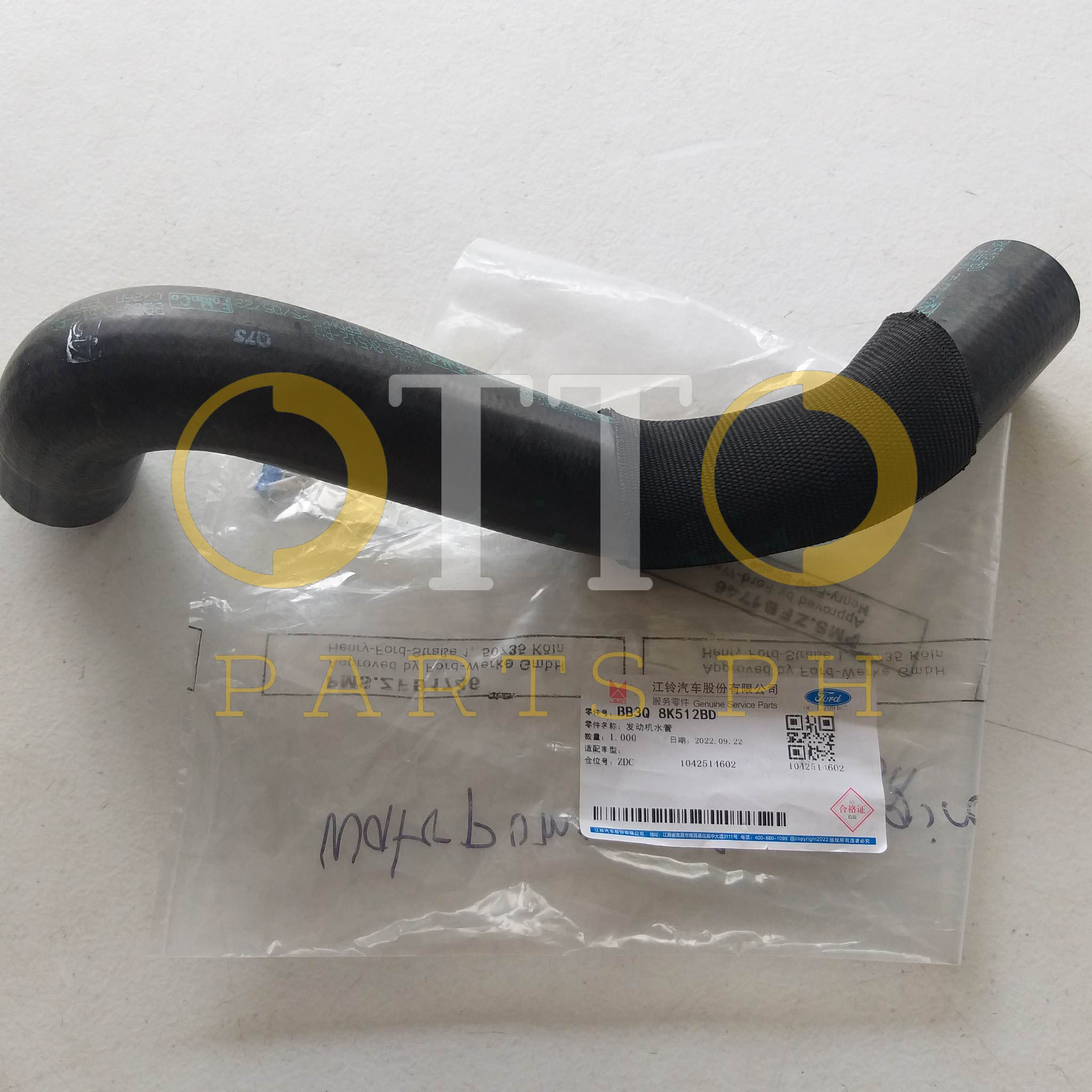 GENUINE Water pump to Engine Hose for Ford Ranger, BT50 2012-2020 and ...