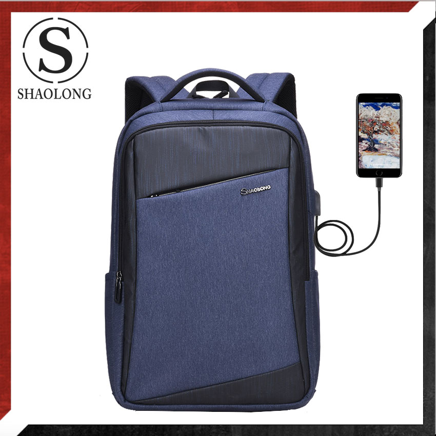 ShaoLong Water Repellent Bag Mens Business Laptop Backpack Anti Theft ...